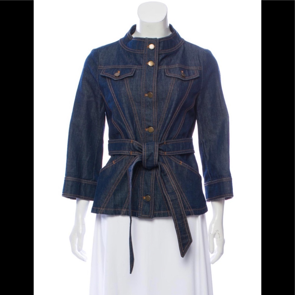 Valentino Belted Denim Jacket - Gem